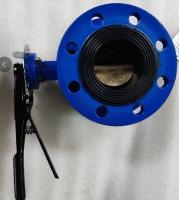 China Large Size DN100-DN2600 DI Ductile Iron Double Eccentric Flanged Butterfly Valve for sale