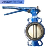 China Industrial DN50 pn16 DI Manual Stainless Steel Butterfly Valves Complete Certificate for sale