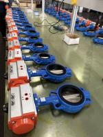 China Customized support ODM EPDM Lined Pneumatic Actuator Wafer Type Control Butterfly Valve for sale
