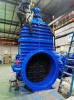China Big Butterfly Cast Iron Rubber Seat Non Rising Stem Gate Valve with Non-Rising Design for sale