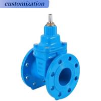 China Customized Ductile Cast Iron Gate Valve with Rubber Seat Standard Compliance Guaranteed for sale
