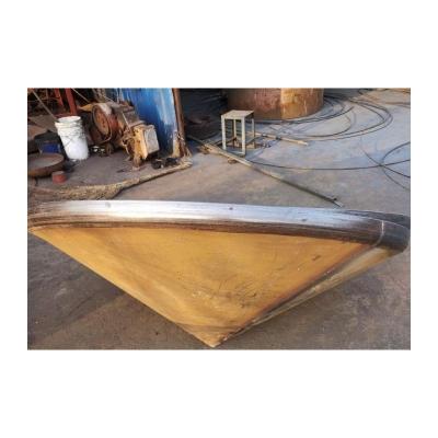 China Circle Head Code Welding Connection Stainless Steel Tank Bottom Tank Head Conical Heads for sale