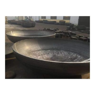 China Equal Large Diameter Flat Bottom Conical Oval Head Iron Head Pressed Stainless Steel Head for sale