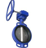 China 4-10 Inch PTFE Type Ductile Iron Wafer Butterfly Valve List with Stainless Steel for sale