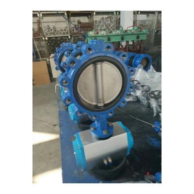 China Class150 Stainless Steel Pneumatic Lug Butterfly Valve for Normal Temperature Control for sale