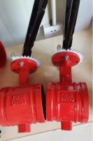 China Manual Fire Protection Signal Grooved Butterfly Valve with Centre Sealing Rubber Seal for sale