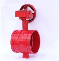 China Medium Temperature Grooved Fire DI Wafer Butterfly Valve PN10 PN16 2