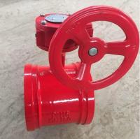 China Structure and Port Size PN16 PN20 Ductile Iron Grooved Butterfly Valve with OEM for sale