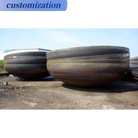 China Welding Connection Hexagon/Round Head Code ASME Carbon Steel Tank Container Hemispherical Head for sale