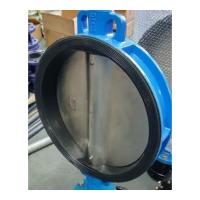 China Diaphragm Structure DN1200 Worm Gear Cast Iron Flange Butterfly Valve for Industrial for sale
