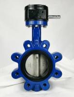 China DN200 Ductile Cast Iron PTFE Seated Lug Butterfly Valve for General Temperature Media for sale