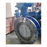 China BUTTERFLY Structure Double Eccentric Flanged Butterfly Valve With Gearbox And Handwheel for sale