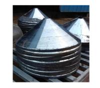 China 8 Inch Pipe End Cap Head Code Hexagon for 304 Stainless Steel Tank Cover Conical Head for sale