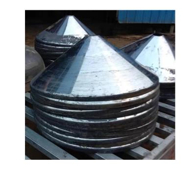 China 8 Inch Pipe End Cap Head Code Hexagon for 304 Stainless Steel Tank Cover Conical Head for sale