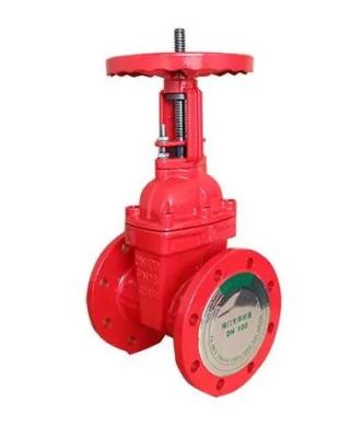 China DN150 Manual Ductile Iron Flanged Fire Fighting Gate Valve for Water Flow Control for sale