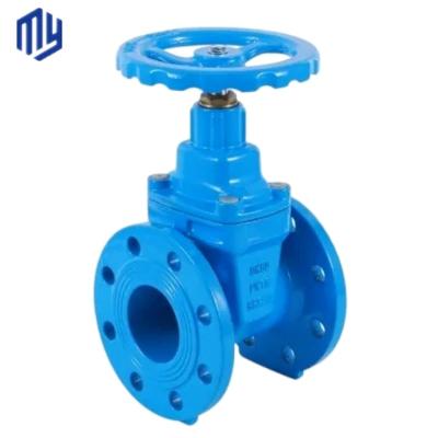 China DIN 3352 F4 Cast Iron Resilient Seated Flanged Gate Valve for High Temperature Media for sale