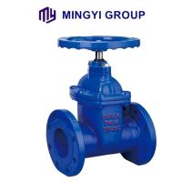 China DIN 3352 F4 Cast Iron Resilient Seated Flanged Gate Valve for High Temperature Media for sale
