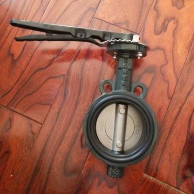 China Backwater Valves Wafer Type JIS API 150LB PN16 Korea Butterfly Valve for Water Oil and Gas for sale