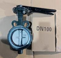 China CF8 Cast Iron Plate Water Media 10K Handle Manual Operated DK Wafer Butterfly Valve for sale