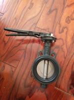 China CF8 Cast Iron Plate Water Media 10K Handle Manual Operated DK Wafer Butterfly Valve for sale