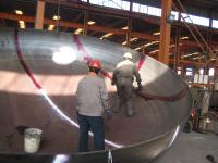 China Outdoor Pit Hollow Ellipsoidal Hemisphere Water Tank Dished Heads for Industrial Circles for sale