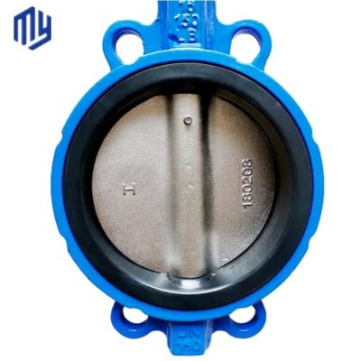 China Smooth Performance Pn16/10 Ductile Iron EPDM Seated Lever Handle Wafer Butterfly Valve for sale