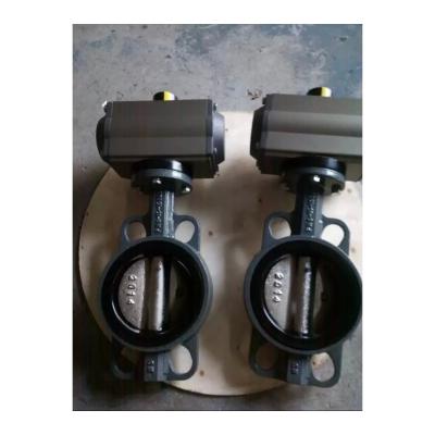 China Excellent Ductile Iron Wafer Butterfly Valves with Rubber Lining Complete Certificate for sale