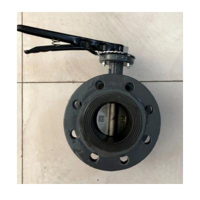 China Gas Media DN300 EPDM Lined Rubber Flange Butterfly Valve with Customized OBM Support for sale