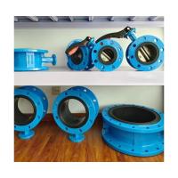 China Diaphragm Structure Cast Steel Triple Offset Industrial Manual Wafer Flange Butterfly Valve for sale