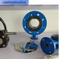China OEM Supported Pneumatic Ductile Iron Flange Soft Seal Butterfly Valve for Gas Media for sale