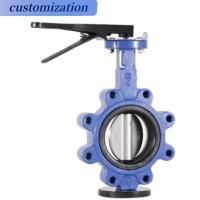 China Normal Temperature Gas Media Pneumatic Ductile Iron Flange Soft Seal Butterfly Valve for sale