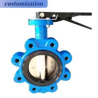 China Normal Temperature Gas Media Pneumatic Ductile Iron Flange Soft Seal Butterfly Valve for sale