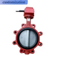 China American Standard DN80 Lug Lined Fluorine Butterfly Valve Ltd71f46-16p for Gas Media for sale