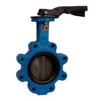 China Diaphragm Lug Type Cast Iron Body Pn10/16/20/25 Butterfly Valves for Hydraulic Systems for sale