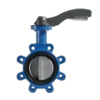 China Consistent Flow Management Diaphragm Lug Type Butterfly Valve with Hand Lever for sale