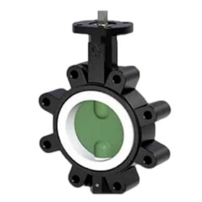 China Gas Media Gear Operated Soft Seat Lug Butterfly Valve for High Temperature Efficiency for sale