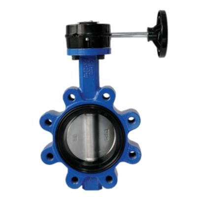 China Medium Temperature Lug Type Metal Hard Seal Butterfly Valve with Lever Type Handle for sale