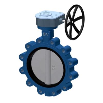 China Low Temperature Media Customized API509 Cast Iron Lug Butterfly Valve with Lever for sale