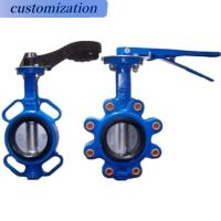 China Hydraulic Butterfly Valves Cast Iron Extension Stem Flange PVC Pneumatic 1 Inch Sanitary for sale