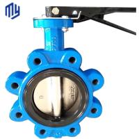 China Versatile Hand Lever Butterfly Valve for Gas Media and Cast Iron Flange Operation for sale
