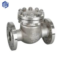 China Stainless Steel DN200 8 inch Two Way PN16 Double Flange Type Non-Return Swing Check Valve for sale