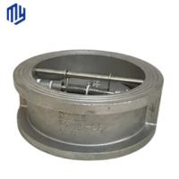 China Manual Stainless Steel Flange Pn25 DN 50 Wafer Lift Single Plate Swing Check Valve for Drain Valve for sale