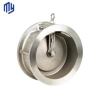 China Manual Stainless Steel Flange Pn25 DN 50 Wafer Lift Single Plate Swing Check Valve for Drain Valve for sale