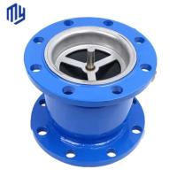 China Diaphragm Structure Hc41x Pn10 Pn16 Sump Pump Double Flange Muffler Silent Check Valve for sale