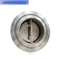 China Stainless Steel 304 316 Steel Dual Plate Check Valve with Customizable Port Size for sale