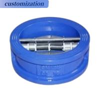 China Stainless Steel 304 316 Steel Dual Plate Check Valve with Customizable Port Size for sale