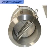China Stainless Steel 304 316 Steel Dual Plate Check Valve with Customizable Port Size for sale