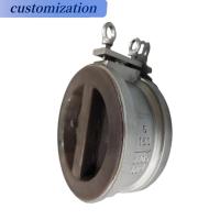 China Stainless Steel 304 316 Steel Dual Plate Check Valve with Customizable Port Size for sale