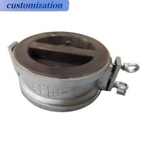 China Stainless Steel/Cast Iron/Cast Steel Dual Plate Check Valve for Gas Media Efficiency for sale