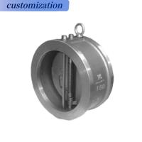 China Hydraulic Cast Iron Wafer Check Valve Stainless Steel 304 316 Dual Plate Check Valve for sale